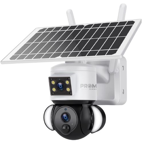 PROMAGE Connect Dual Lens Solar Powered PTZ Camera - UAE